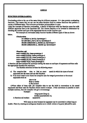 Polymorphism In Oops Object Oriented Programming In C Studocu