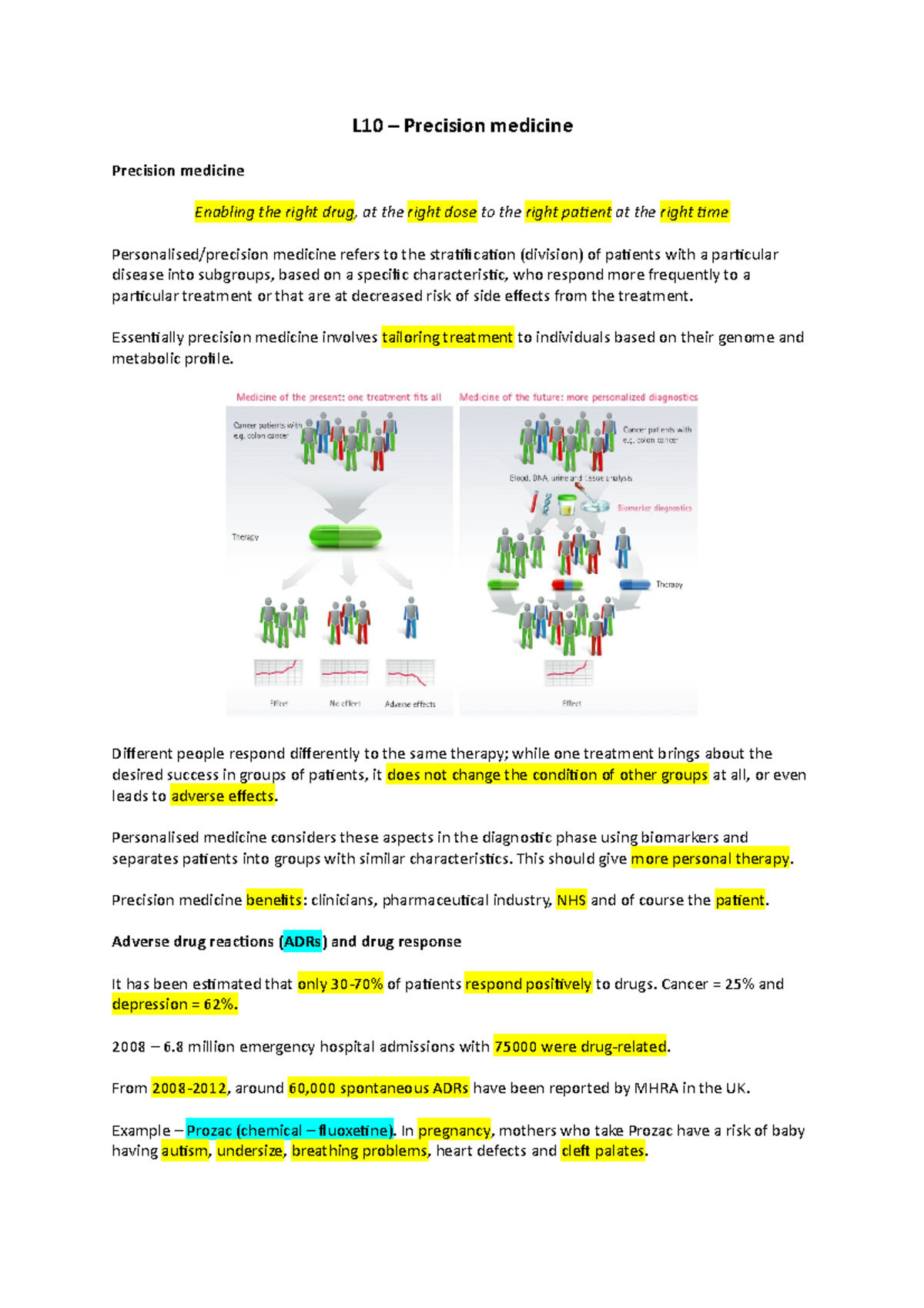 L10 – Precision medicine - L10 – Precision medicine Precision medicine ...