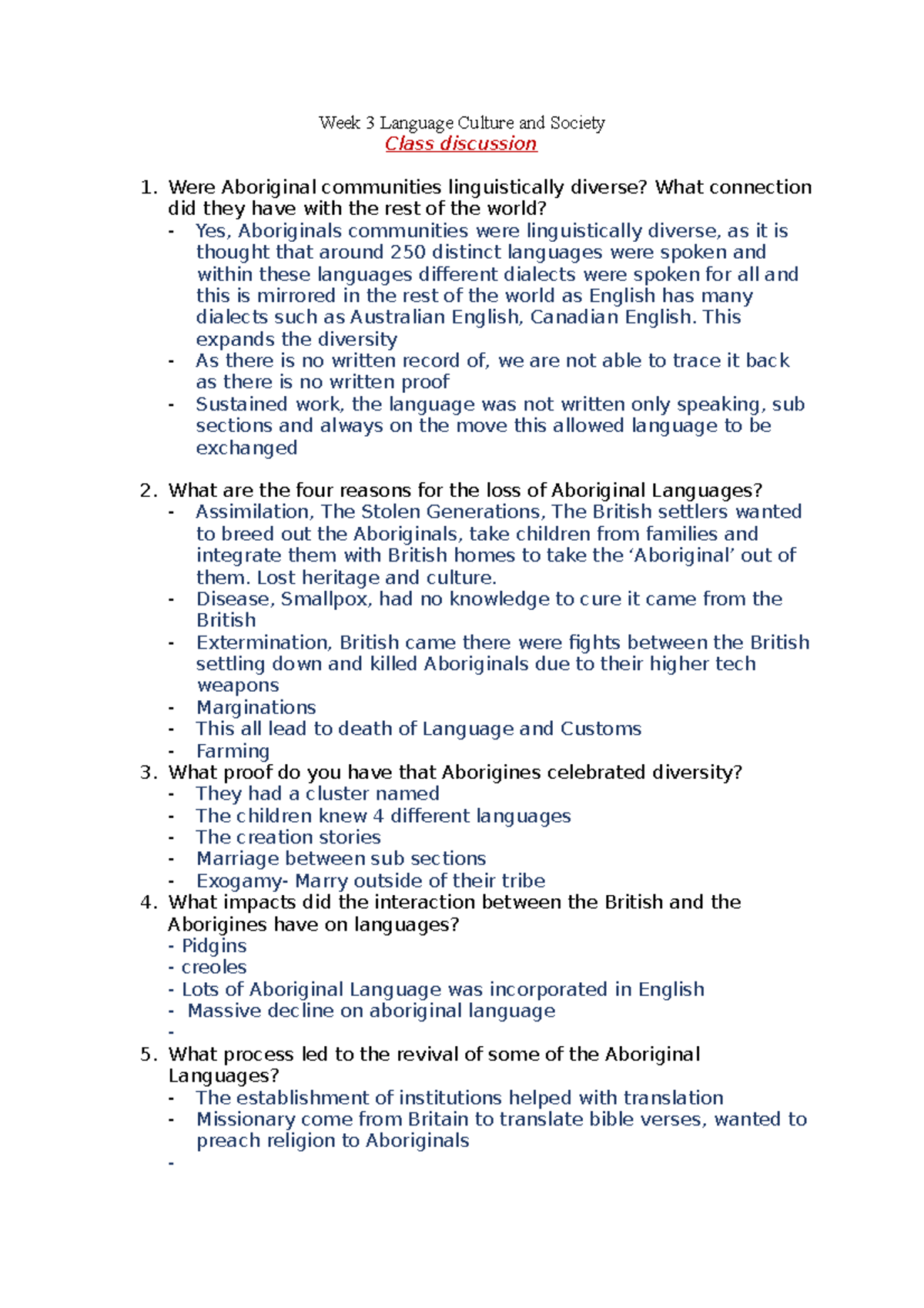 Week 3 Language Culture and Society - Week 3 Language Culture and ...