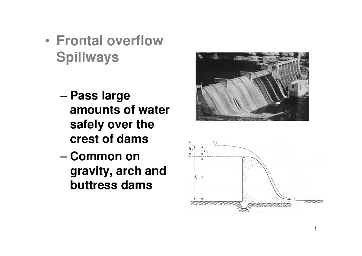 Hydraulic Structures 01 2web - Frontal overflowSpillways – Pass ...