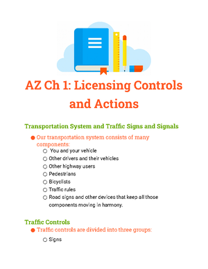 AZ ch2 Licensing Controls and Actions - AZ Ch 1: Licensing Controls and ...