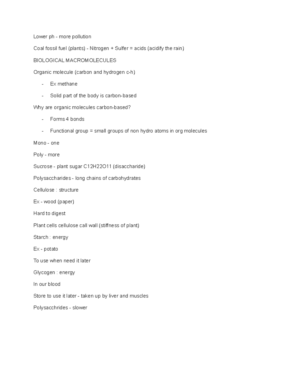 Organic molecules - Studocu