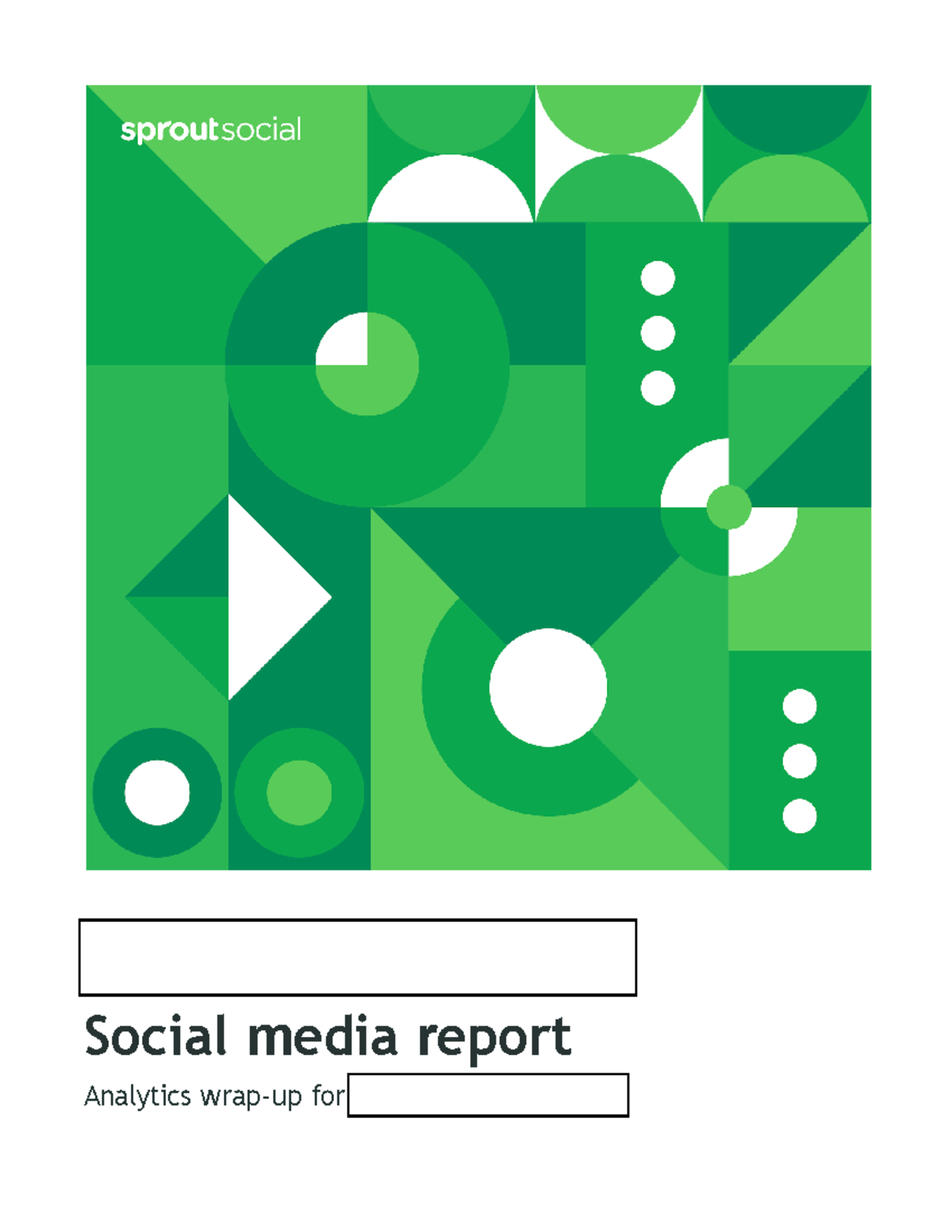 Social Report Template 1 - Social media report Analytics wrap-up for 2 ...