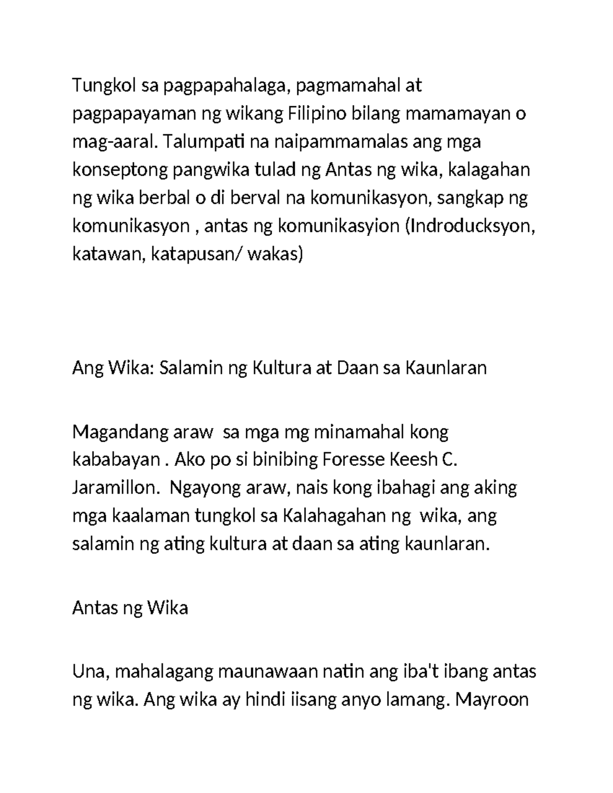 Pagmamahal sa wika - Tungkol sa pagpapahalaga, pagmamahal at pagpapayaman ng wikang Filipino ...