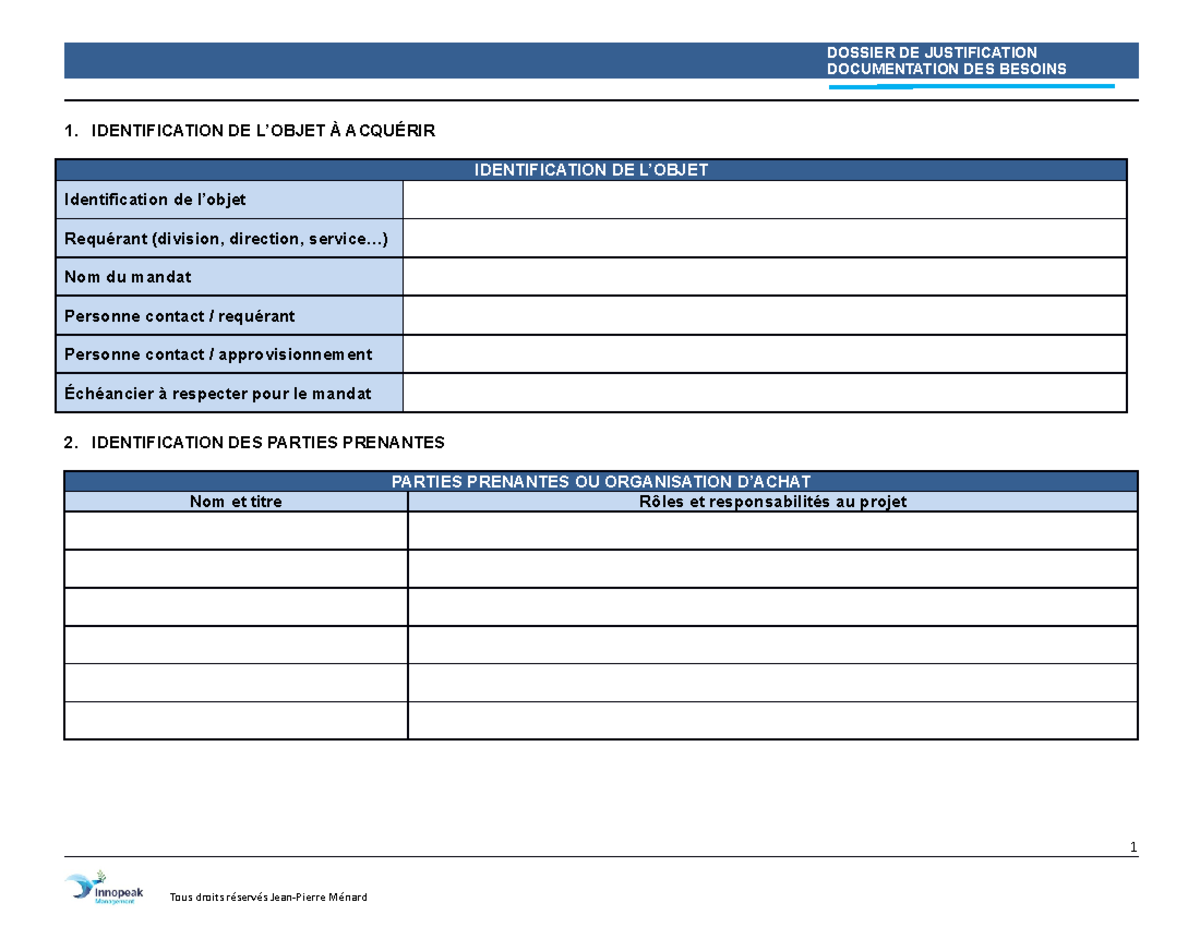 Contenu d un dossier d achat Contenu d un dossier d achat ...