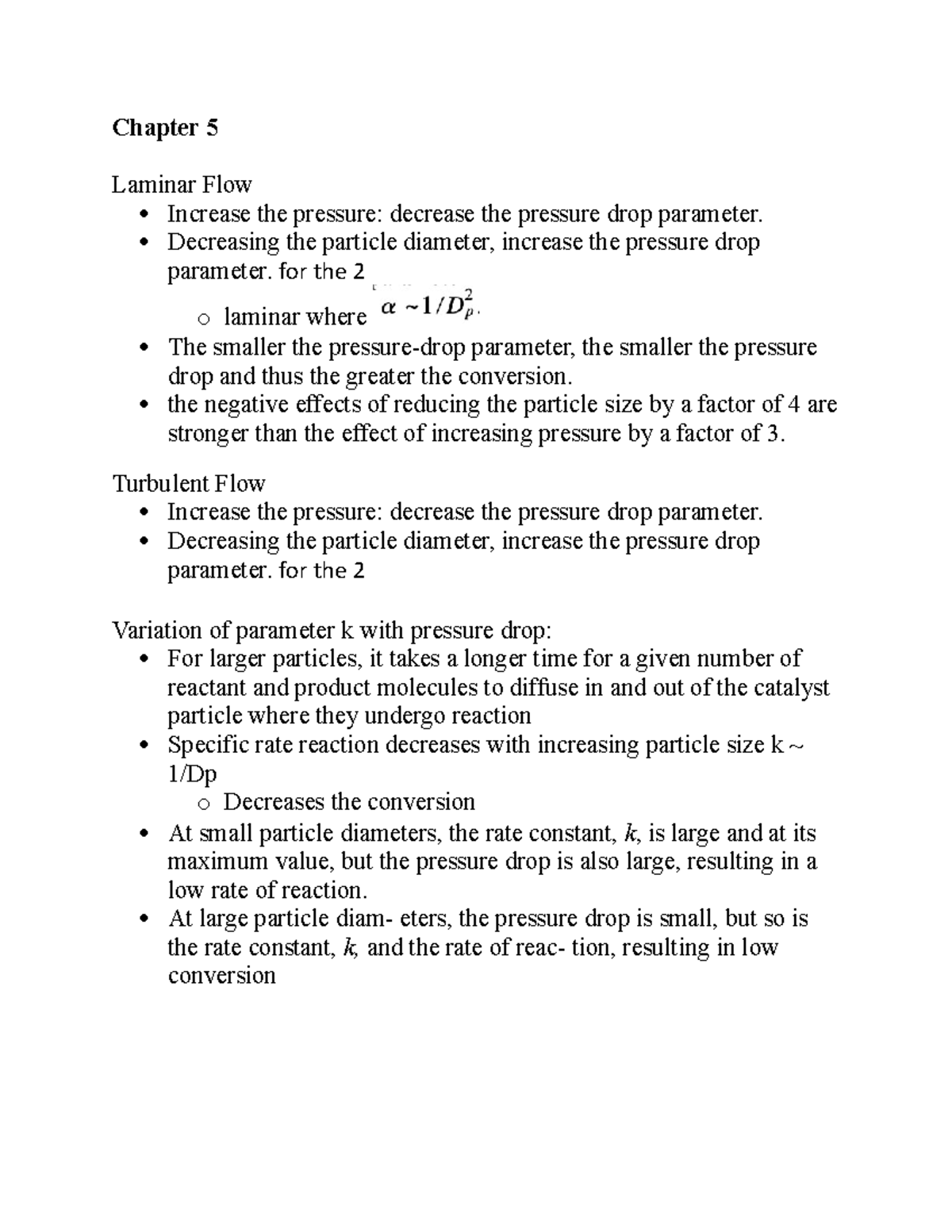 Test2studyguide - test2 - Chapter 5 Laminar Flow Increase the pressure ...