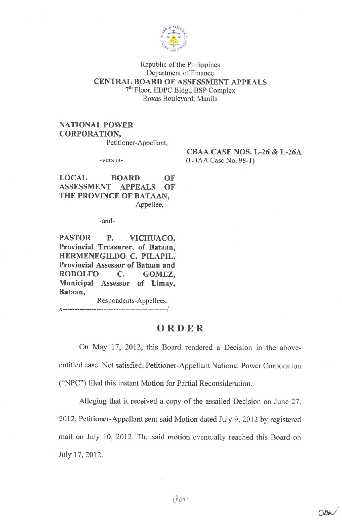 L-26-Order - L-26-OrderL-26-OrderL-26-OrderL-26-OrderL-26-Order ...