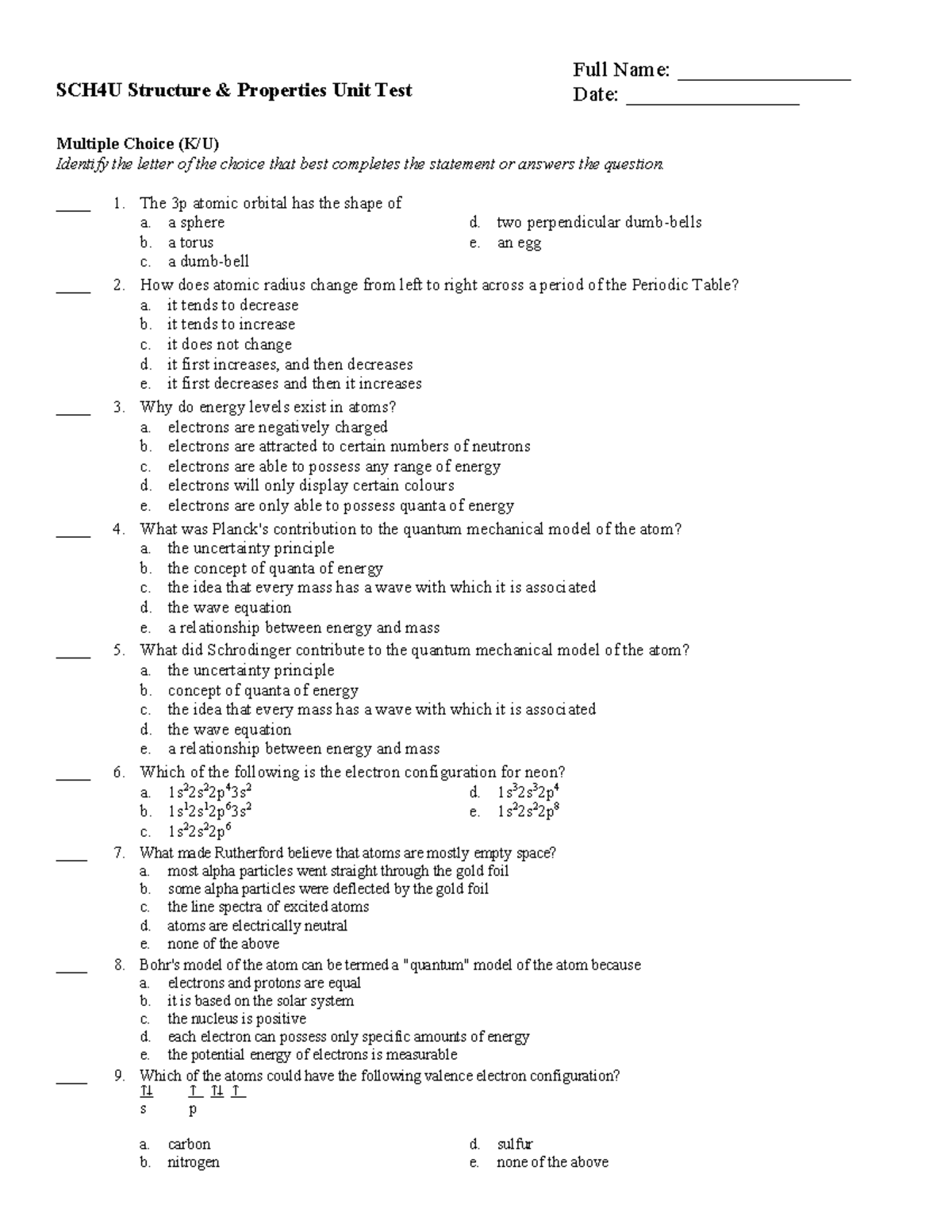 Sch4u structure test 1 - Summary Goodman & Gilman: Las bases ...