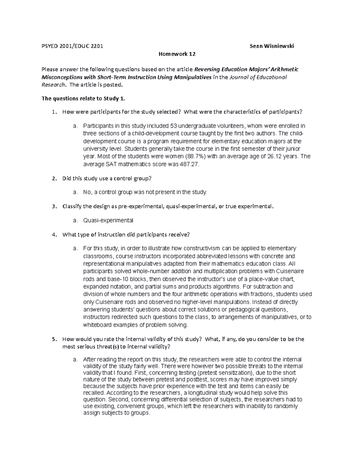 Homework 12 - Reversing Education Majors’ Arithmetic Misconceptions ...