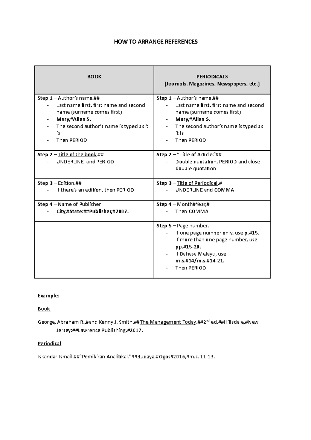 HOW TO Arrange References and Footnotes (2) copy - HOW TO ARRANGE ...