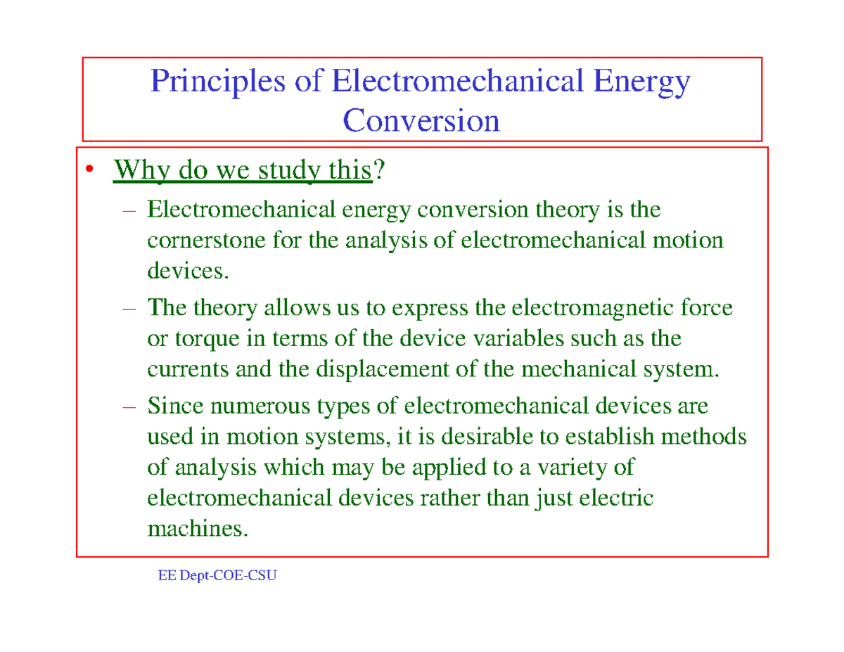 Electromechanical-Energy-Conversion - Principles of Electromechanical ...