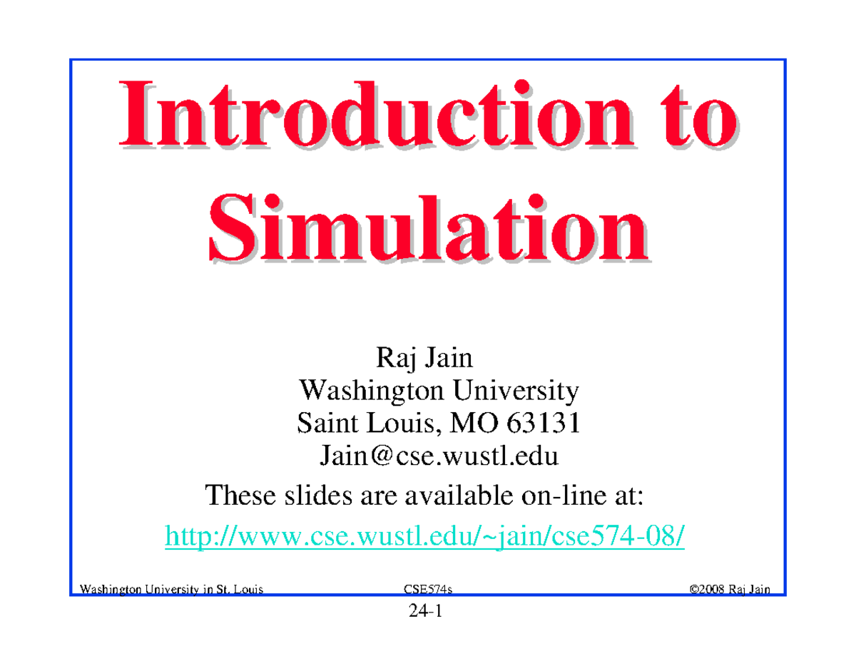 Introduction to Simulation - Warning: Popup annotation has a missing or invalid parent ...