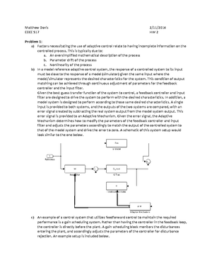 Lecture 01:Introduction- Control system design with incomplete information - ECE 517 LECTURE 01 ...