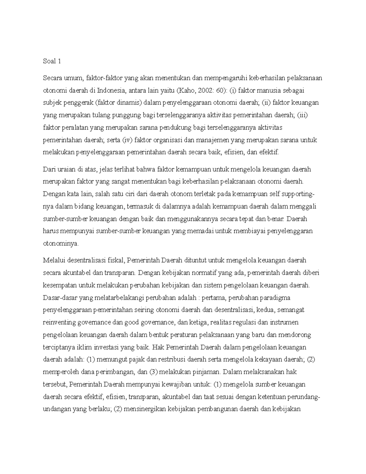 Stoduco pkn - tugas 3 pkn - Soal 1 Secara umum, faktor-faktor yang akan ...