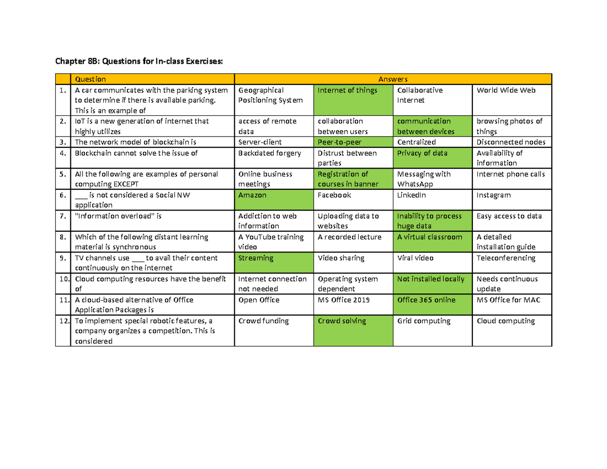Ch8-2 Exercise - Good Notes - Chapter 8 B: Questions for In-class ... Ch8-2 Exercise - Good Notes - Chapter 8 B: Questions for In-class ...