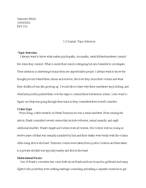 CJ 315 Module Three Assignment Template - CJ 315 Module Three Assignment Template Complete this ...