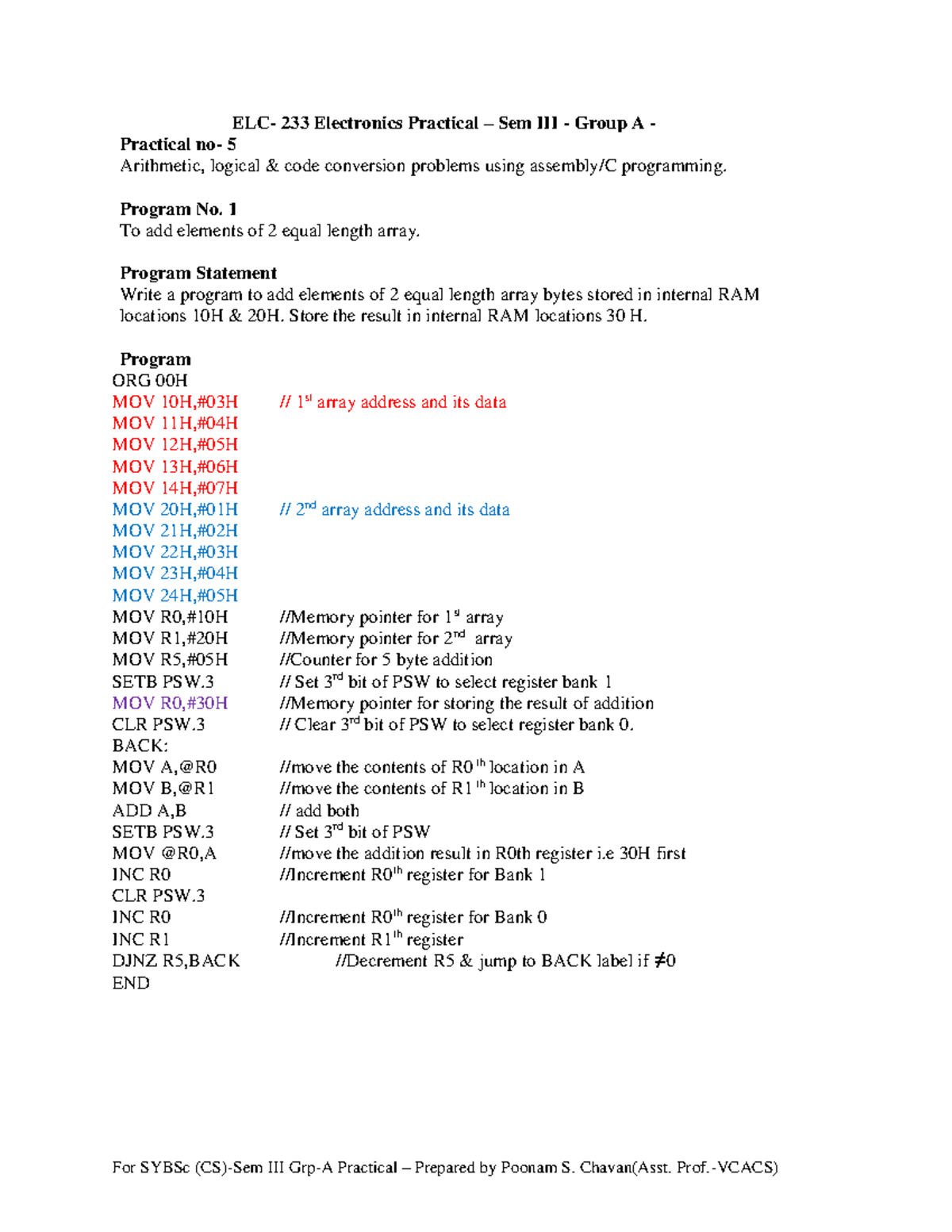 ALP-1 - Electronic - ELC- 233 Electronics Practical – Sem III - Group A ...