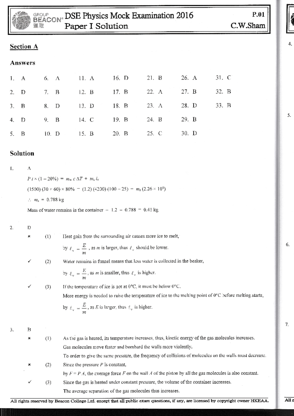 Mockpaper 2016-DSE-PHY Solution - Discovering Physics - Studocu