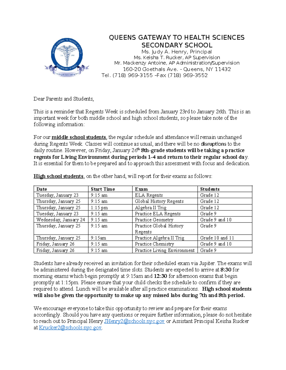 Build an atom lab - QUEENS GATEWAY TO HEALTH SCIENCES SECONDARY SCHOOL ...