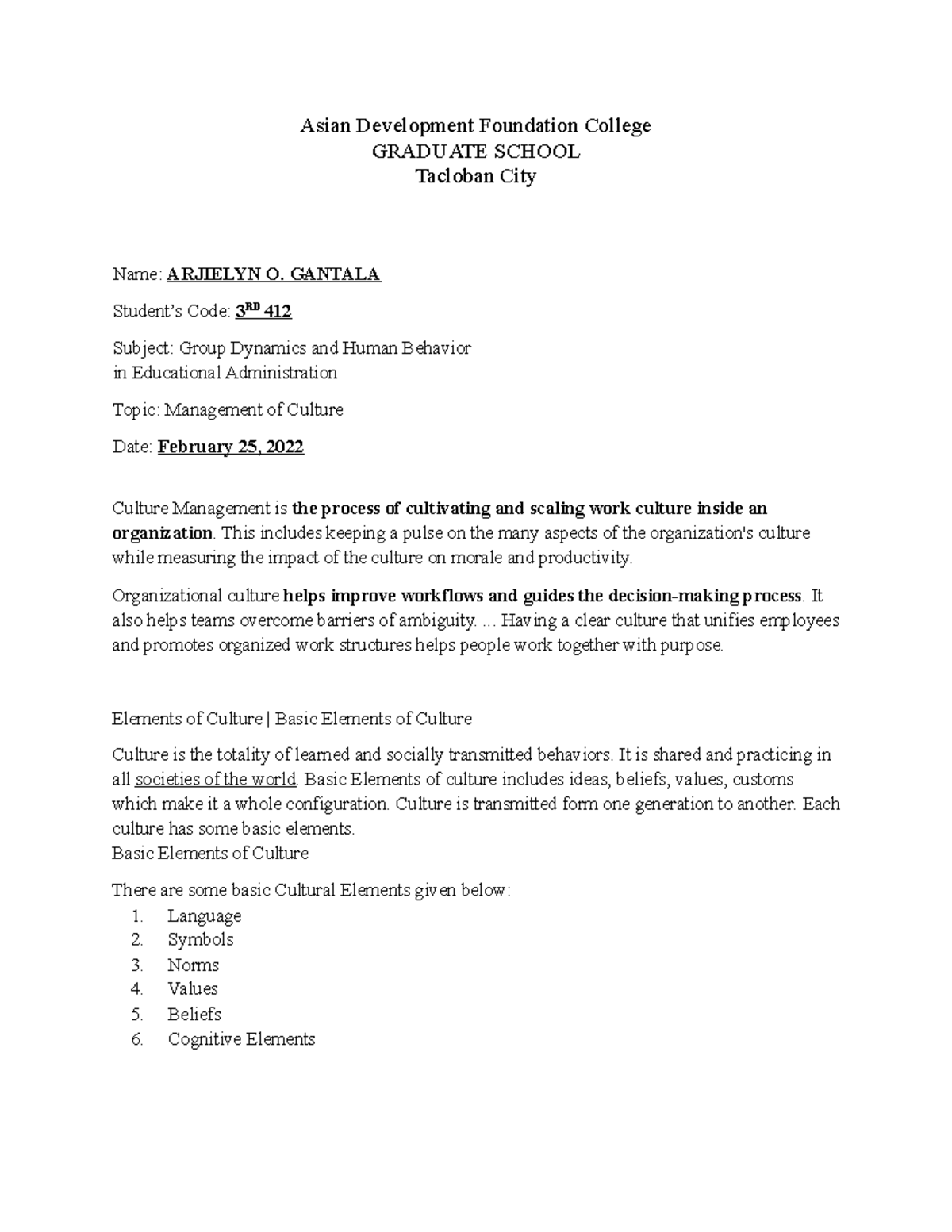 3rd-412 Written Report - Asian Development Foundation College GRADUATE ...