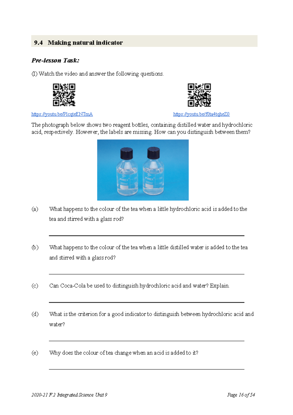 Acids and alkalis 9-4 - Chemistry - 9 Making natural indicator Pre ...