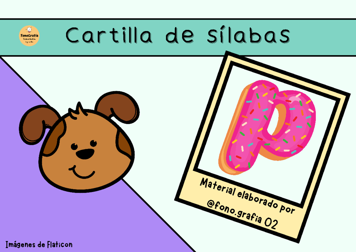 Cartilla de sílabas con P @fono - Anatomía Humana - Cartilla de ...