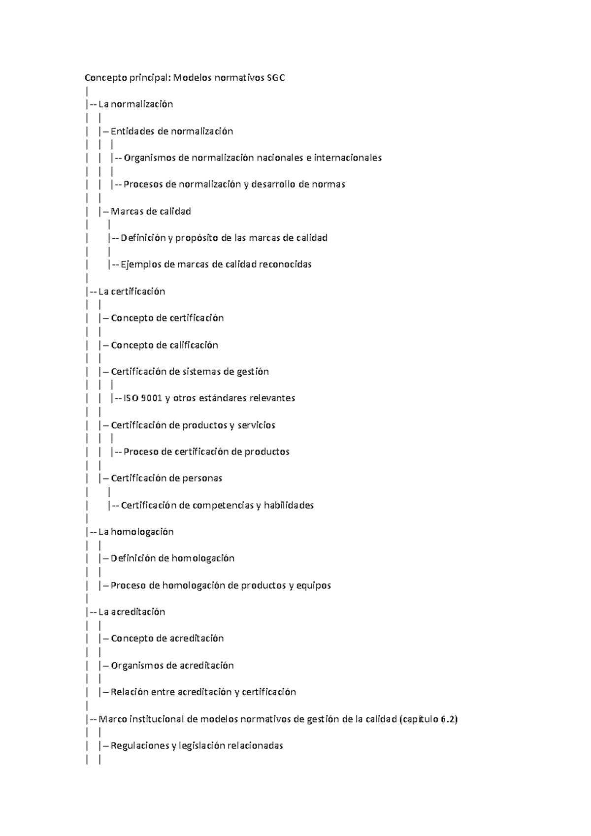 Aseguramiento - Concepto principal: Modelos normativos SGC | |- La ...