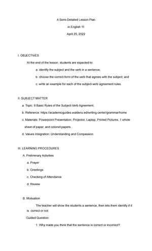 Detailed Lesson PLAN IN TLE Grade 6 - DETAILED LESSON PLAN IN TLE GRADE ...