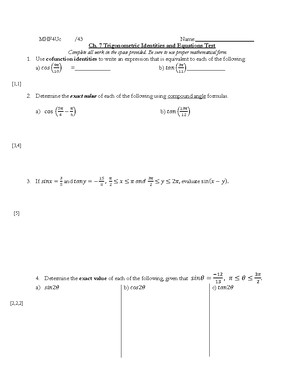 Nelson Advanced Functions 12 Answers - 612 Answers NEL Answers Chapter ...