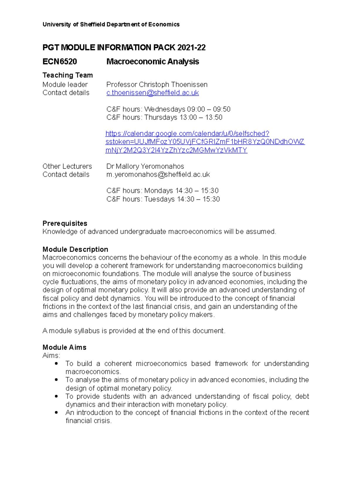 ECN6520 Module Information Pack Template 2022-23 - PGT MODULE ...