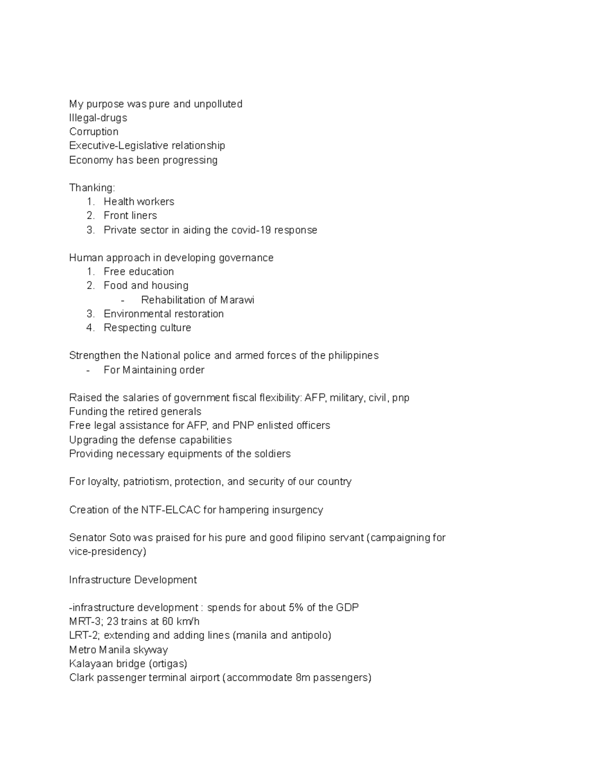 Human approach in developing governance - My purpose was pure and ...