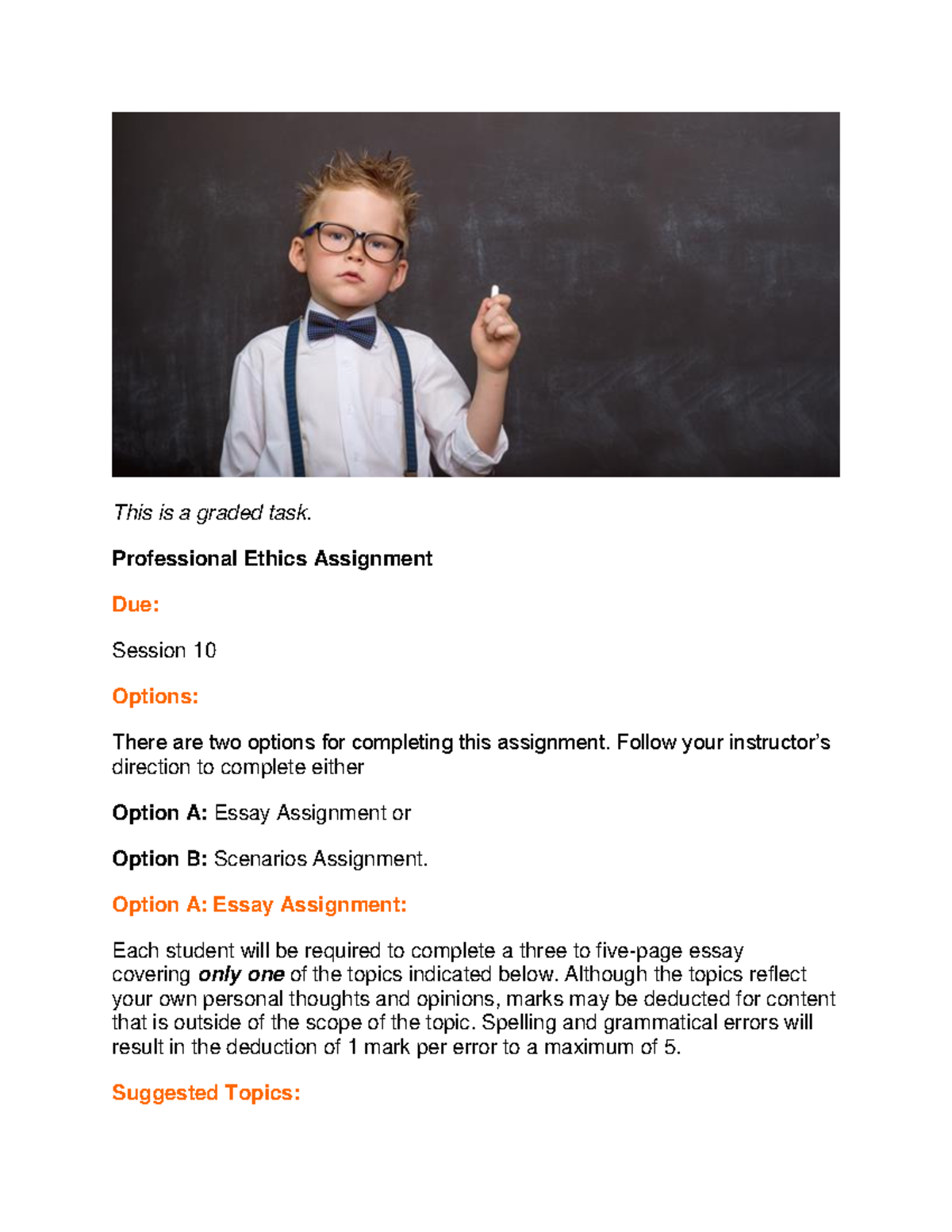 SSW104O Poster Presentation Assignment - This is a graded task ...