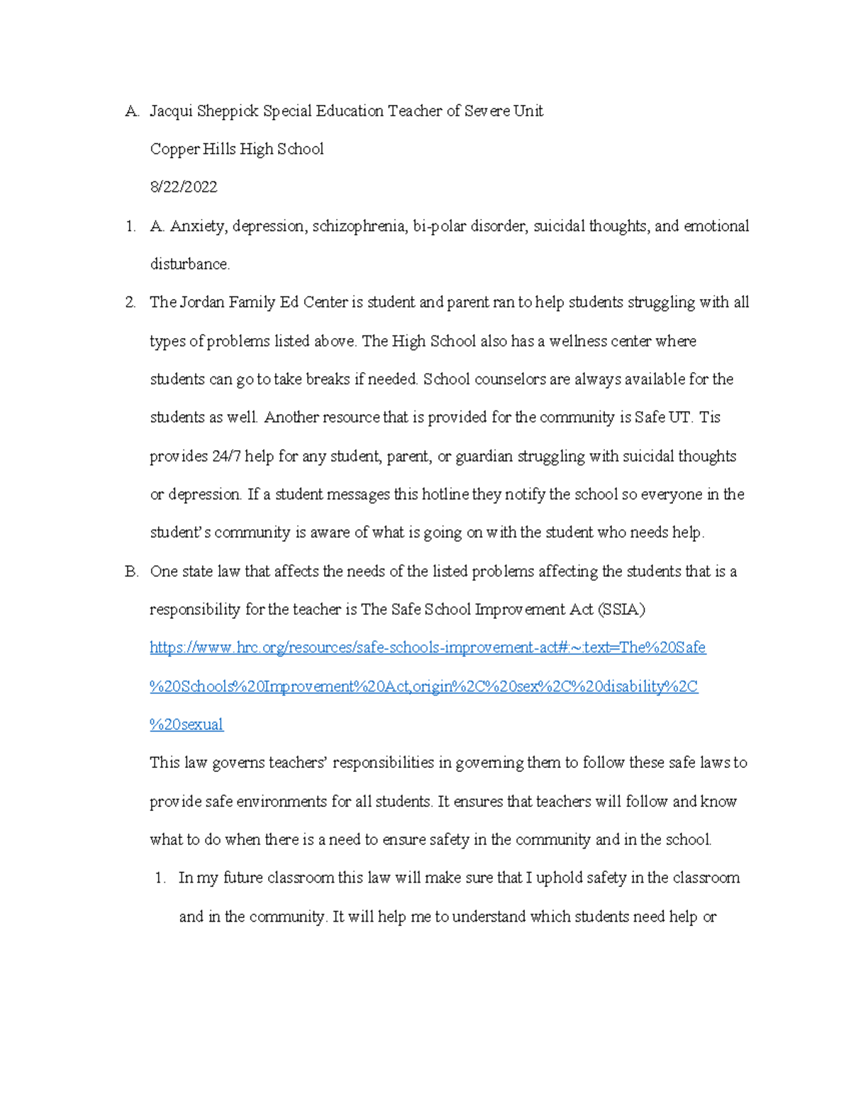 DFM2 Task 3 - Passed - A. Jacqui Sheppick Special Education Teacher of ...