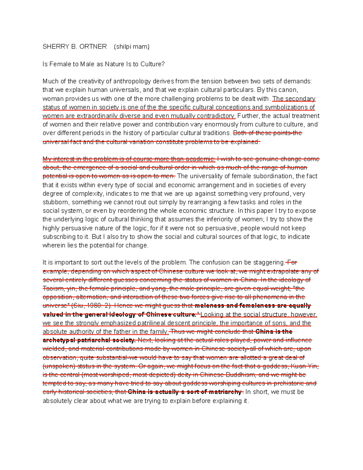 Sherry ortner unedited chapter - SHERRY B. ORTNER (shilpi mam) Is ...
