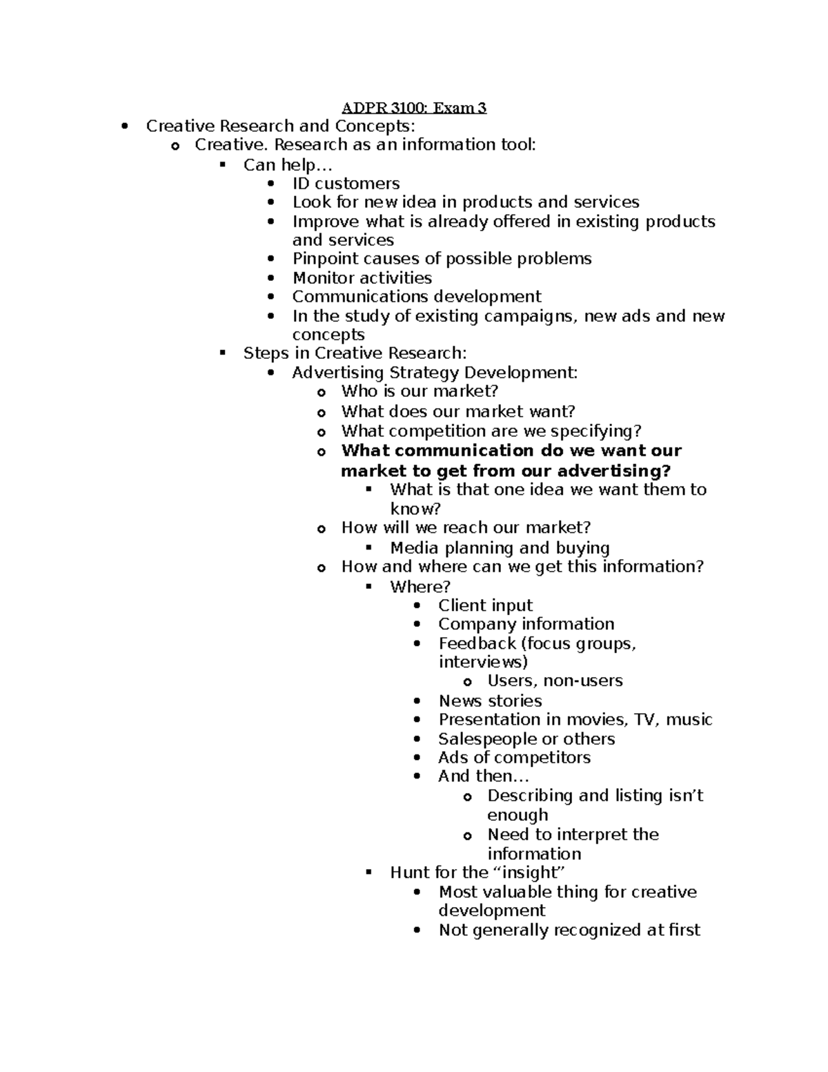 ADPR 3100 Exam 3 - Professor: Nathaniel Evans - ADPR 3100: Exam 3 ...