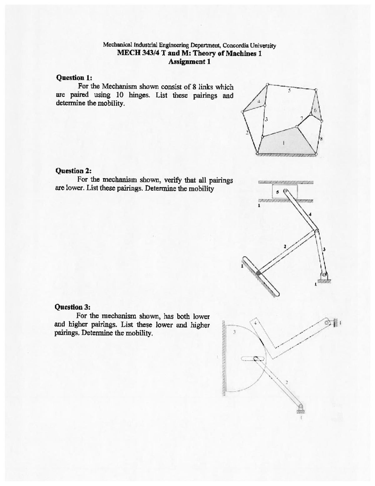 Assign 1 MECH 343 - MECH 343 - Studocu
