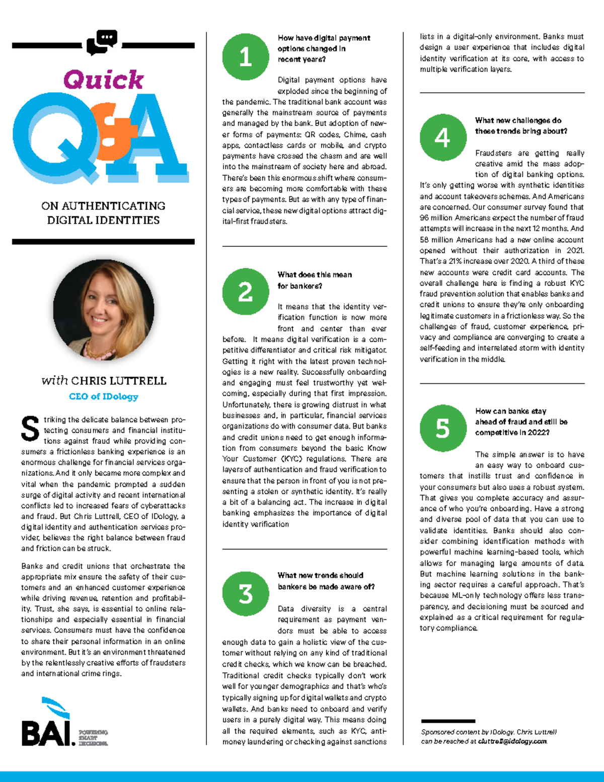 Quick QA para trasformación Digital en Fintechs y Banca - Sponsored content by IDology. Chris ...