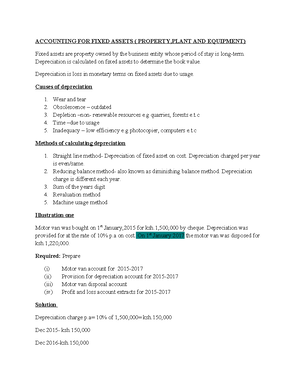 BAC 200 Notes Upload - BAC 200: ACCOUNTING FOR ASSETS COMPILED BY: DR ...