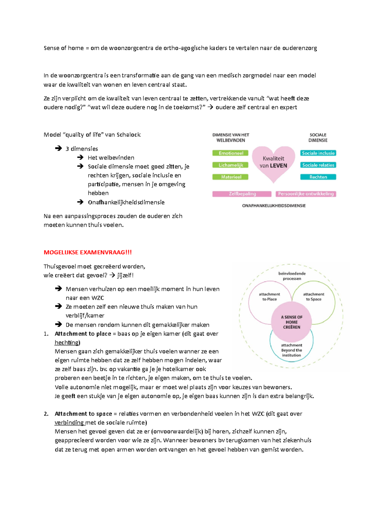 Ppt DIO les 9 Sense of home notities - Sense of home = om de ...