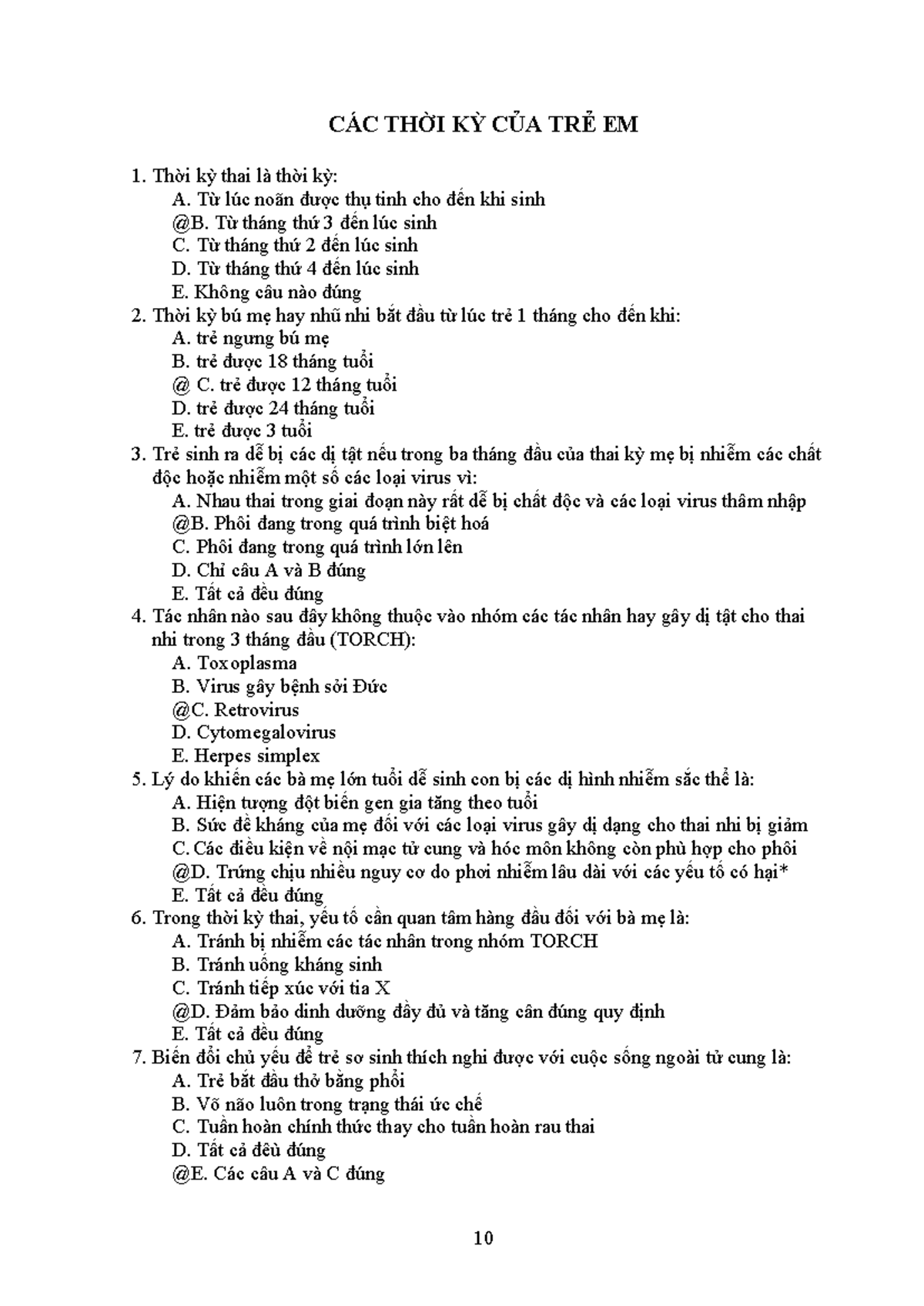 03 Cac thoi ky tuoi tre - hjgj - CÁC THỜI KỲ CỦA TRẺ EM Thời kỳ thai là ...
