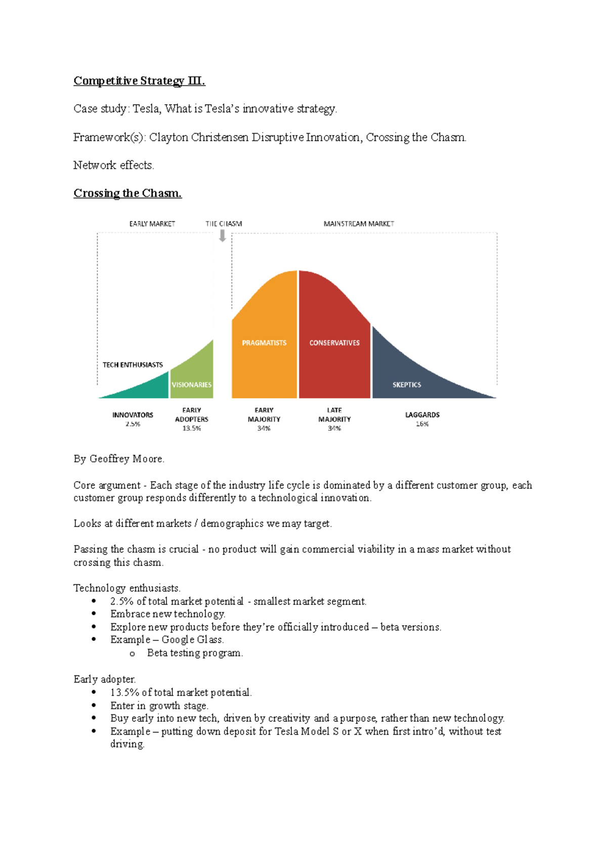 Competitive Strategy III - Case study: Tesla, What is Tesla’s ...