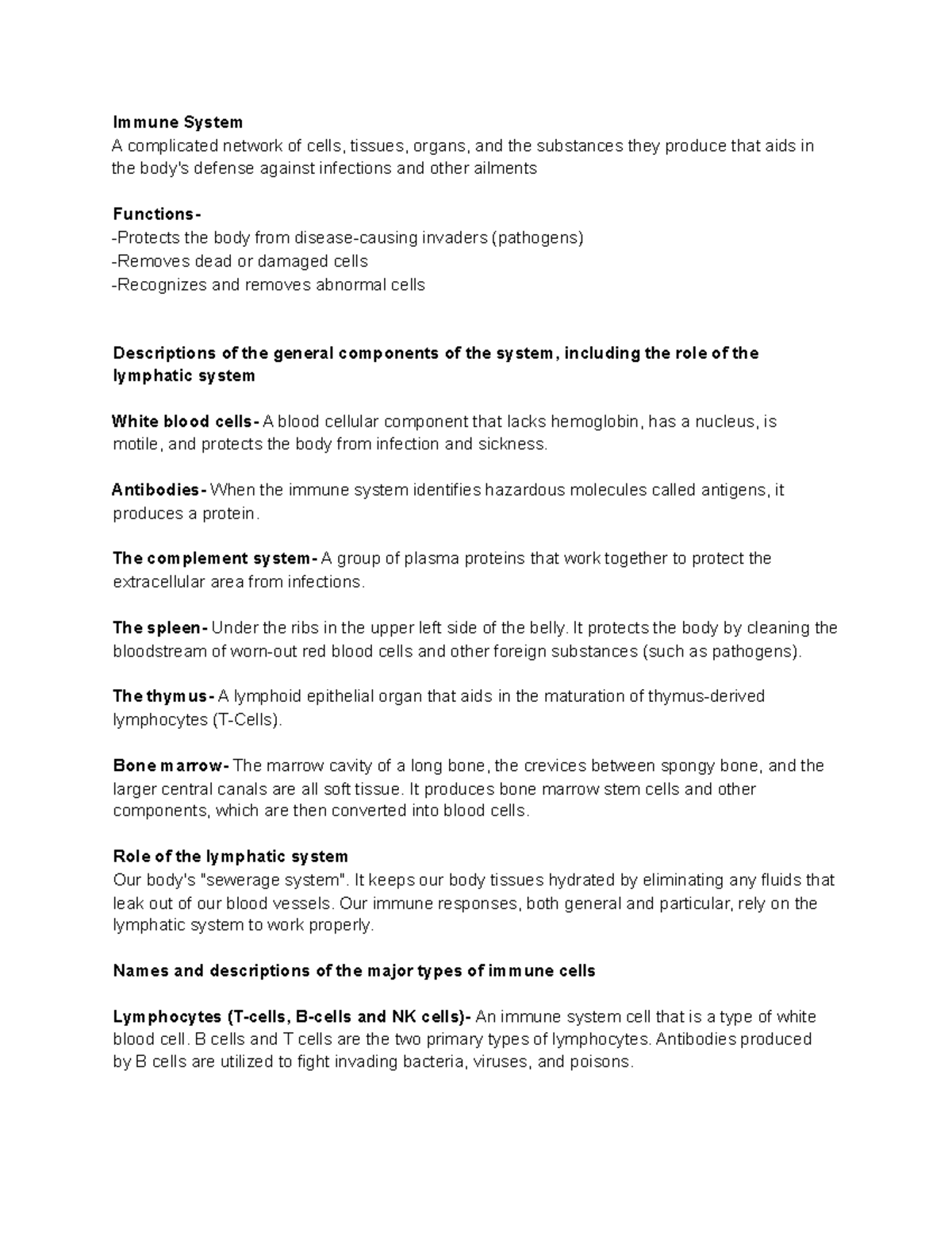 Introducing the Immune System - Immune System A complicated network of ...