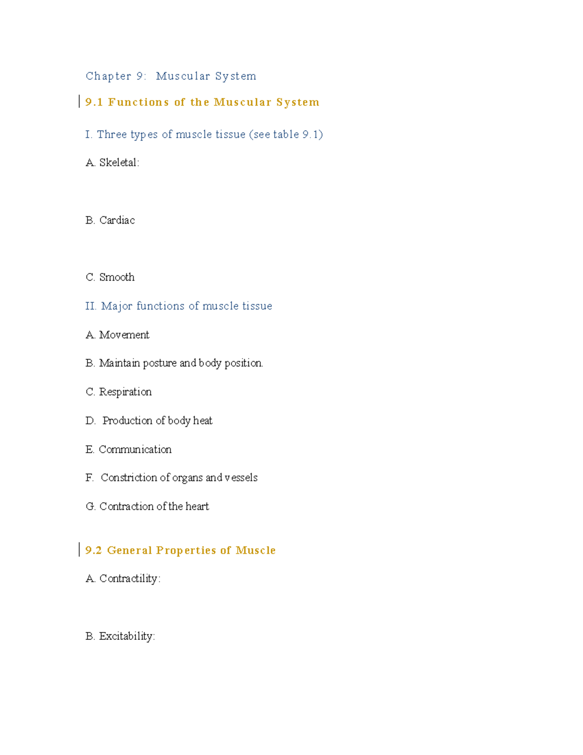 Chapter 9 Muscular System Skeletal Notes-3 - C h a p t e r 9 : M u s c ...