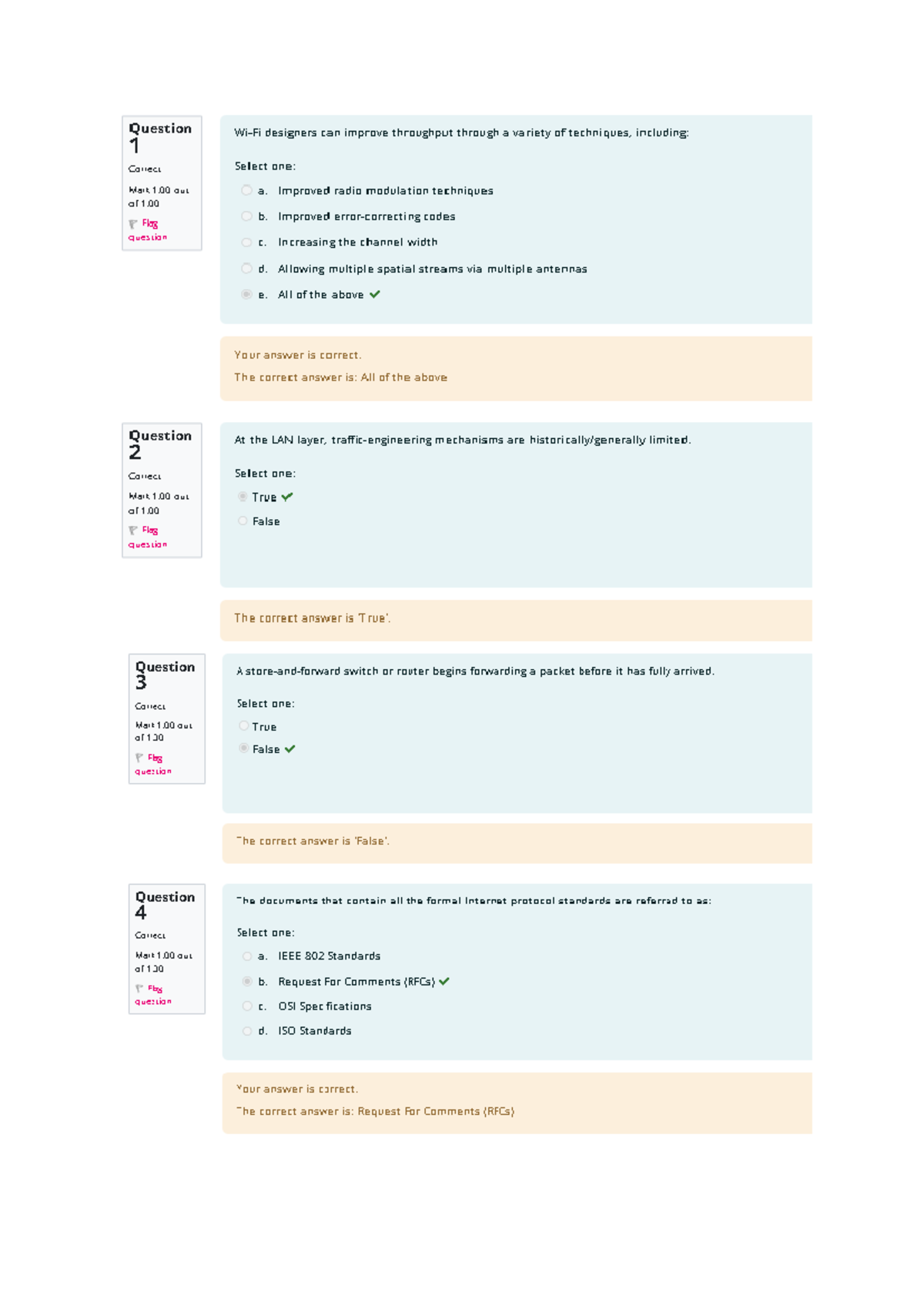 CS 2204 Self-Quiz Unit 1 - Question designers can improve throughput through a variety of - Studocu