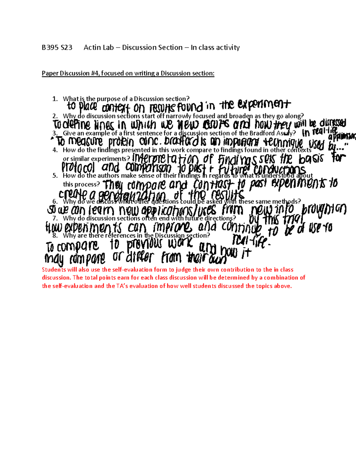 B395+S23+Class+Discussion+Topics - B395 S23 Actin Lab – Discussion ...