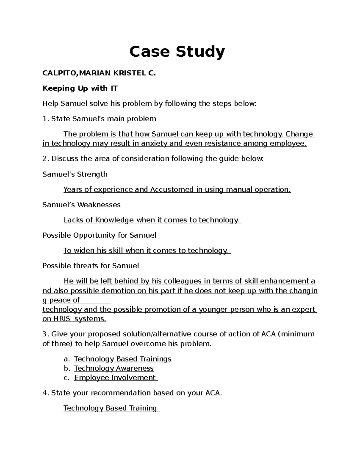 Case Study Calpitomarian Kristel C - Case Study CALPITO,MARIAN KRISTEL ...