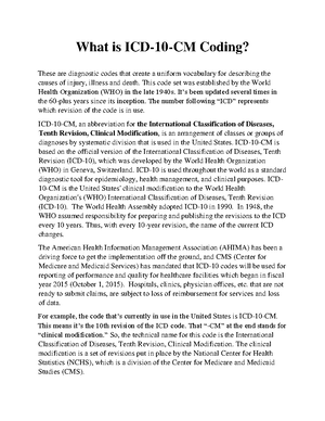 What is CPT Coding 1-18 - ............................ - What is CPT ...