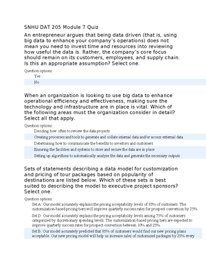Data Analytics Lifecycle - DAT210 - The tables will expand as you type ...