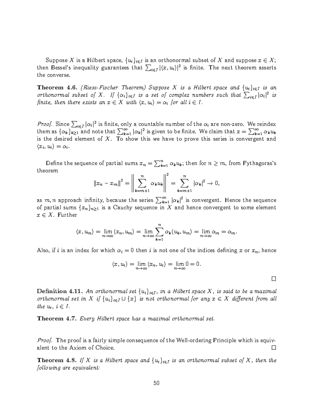 Lecture Notes-26 - Suppose X is a Hilbert space, {ui}i∈I is an ...