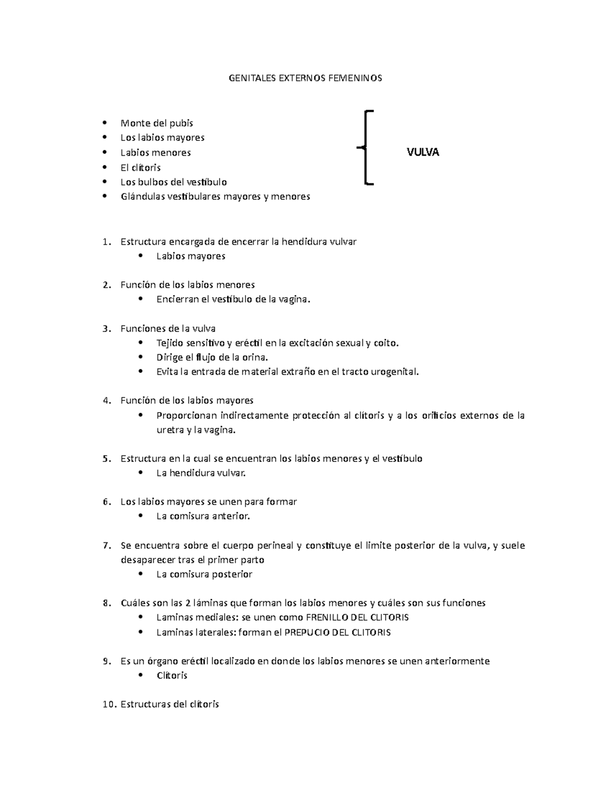 Genitales Externos Femeninos - GENITALES EXTERNOS FEMENINOS Monte del ...